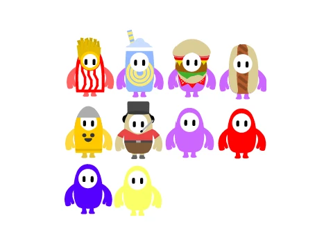 Fall Guys Asset Pack | Download Game Creation Resources