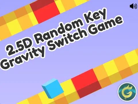2.5D Random Key Gravity Switch Dash - Free Memory & Reflex Game
