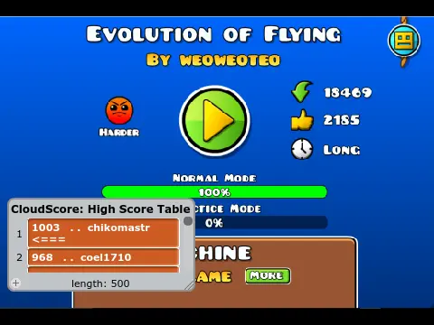 Evolution of Flying Geometry Dash - Master Aerial Challenges