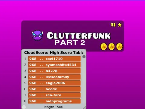 Geometry Dash Clutterfunk Part 2 | Extreme Reverse Gravity Challenge