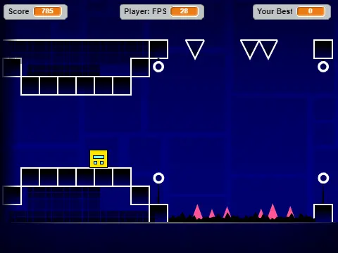Geometry Dash v1.5 Scratch Cat Edition | Retro Platformer Game