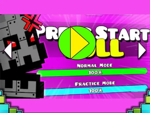 Geometry Dash Press Start Full Version - Complete Gameplay Online