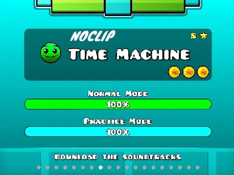 Geometry Dash Time Machine Noclip | Complete Level Playthrough