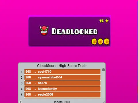 Geometry Dash Deadlocked | v1.5 Demon Level Challenge