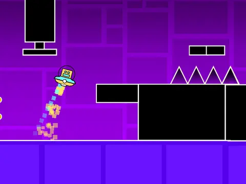 Geometry Dash Wave UFO Ship | Portal-Based Browser Game