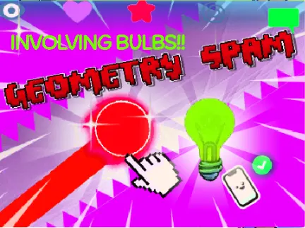 Geometry Dash Wave Spam Involving Bulbs | Wave Mode Challenge Game