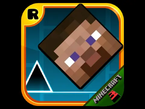 Geometry Dash Minecraft Ver 3 by Griffpatch | Classic Scratch Platformer