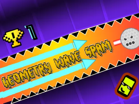 Geometry Wave Spam New Update - Dynamic Wave Game with Moving Spikes