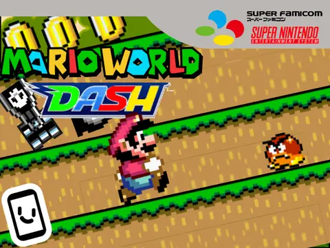 Mario World Dash - Mobile-Friendly Geometry Dash Platformer