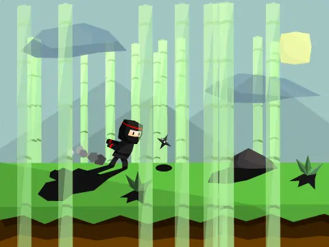 Ninja Dash Concept Art - Stealth Geometry Dash Game