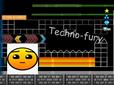 Technofury Geometry Dash - 8-Star Insane Difficulty Level by JohnDaTank