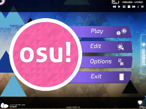 osu js Stable-Rewrite Visualizer | Play osu! with Music Visualizer