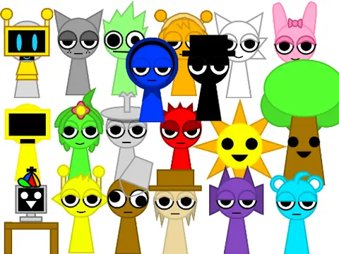 Cute Sprunki Sprites Pack | Free Sprunki Game Assets