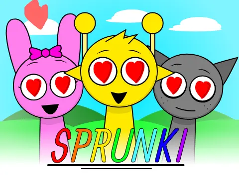 Love Sprunki Game - Cute Scratch Edition | Heart-themed Sprunki Fun