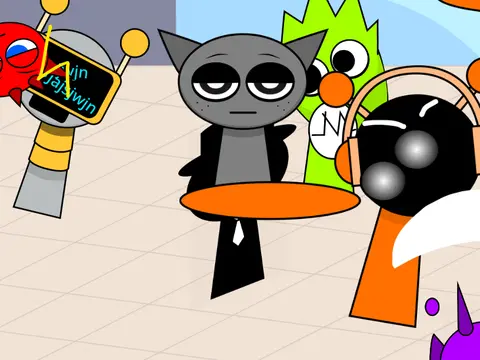 Only Sprunki Beating Up Black - Sprunki Action Game Online