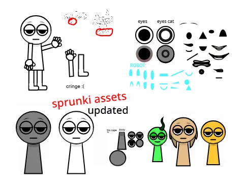 Sprunki Assets Collection - Download Game Resources & Character Files 2024