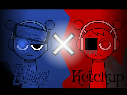 Sprunki Blue Ketchup Game | Food Themed Music Creation