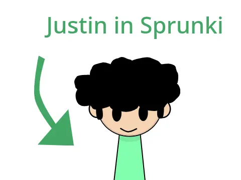 Sprunki Justin | Character for Creative Projects with Credit