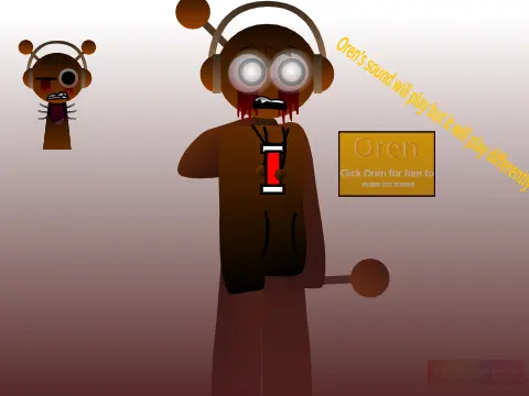 Sprunki Orange Oren Old | Classic Retro Game