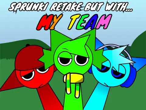 Sprunki Retake with My Team Unfinished - Custom Squad Game